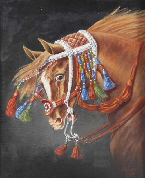 Lot 265 - John Hawes/Portrait of an Arab Horse in a