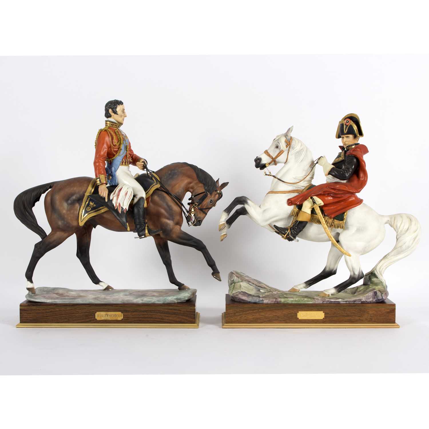 Lot 234 - A Royal Worcester porcelain equestrian