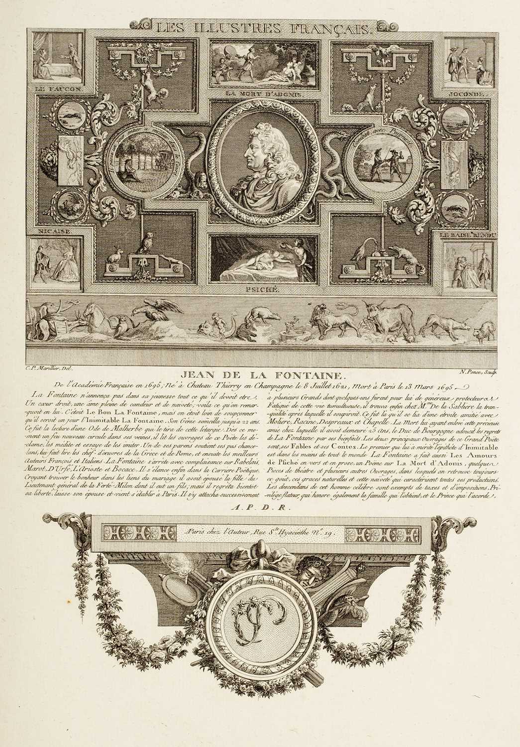 Lot 271 - Ponce (N) Les Illustres Francais, Paris 1785.