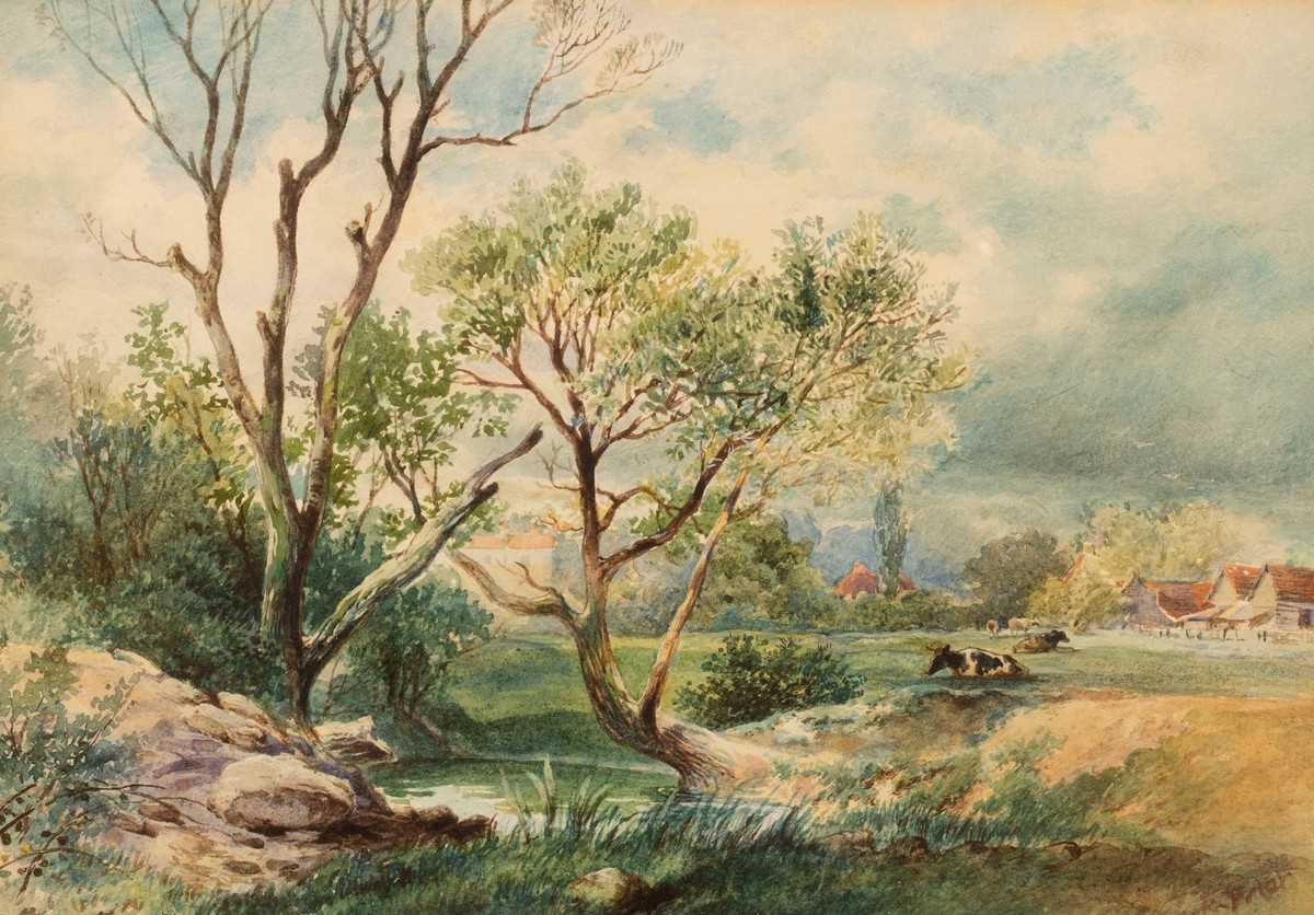 Lot 296 - Robert Frier (1855-1912)/Landscape with