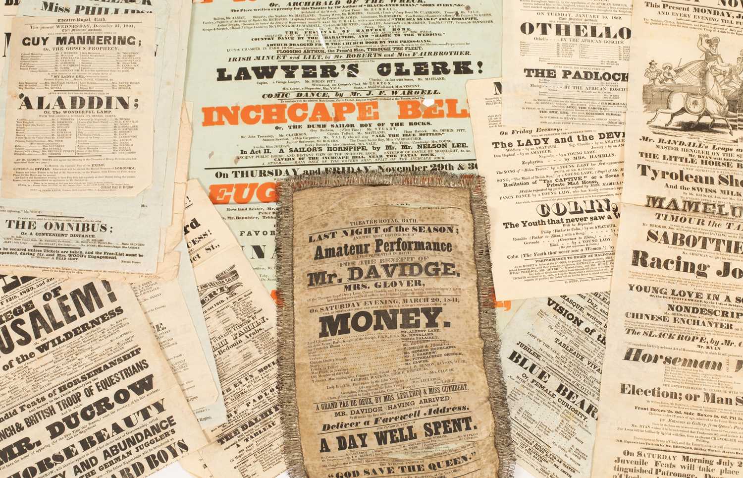 Lot 110 - Ephemera: Bath Theatre Broadsides 1830s